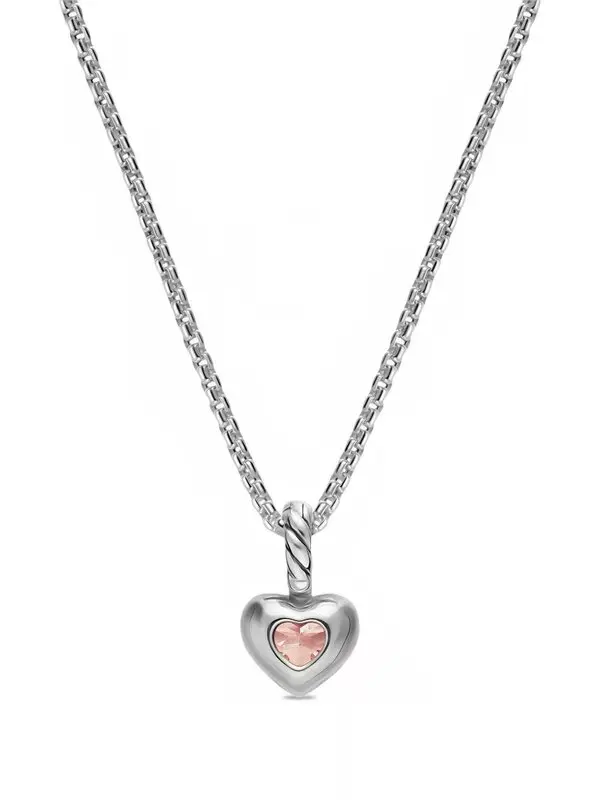 David Yurman Mini Heart Amulet With Morganite