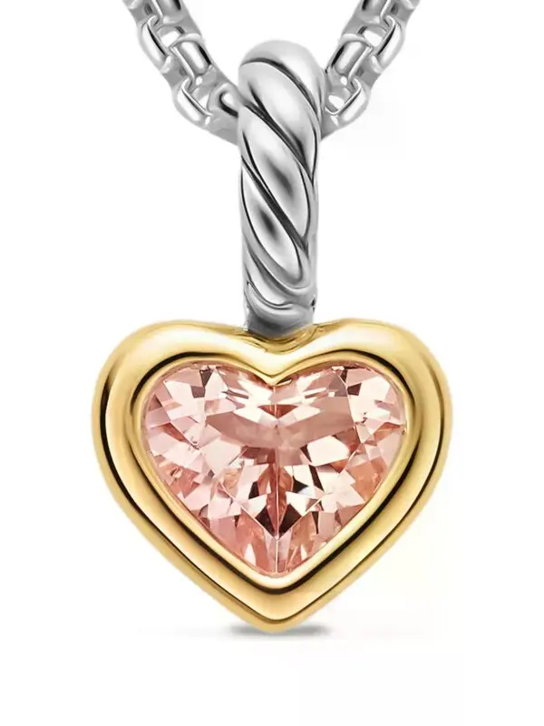 David Yurman Mini Heart Amulet With Morganite
