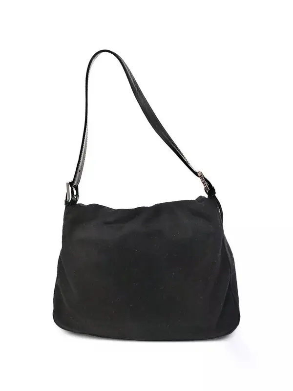 Fendi 2009 Mamma Baguette Buckle Handbag - Black