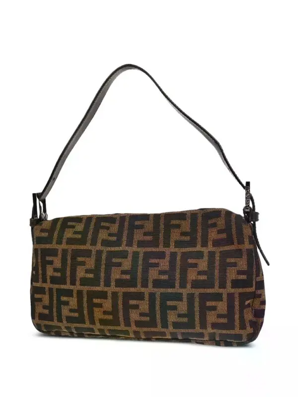 Fendi 2000 Zucca Baguette Shoulder Bag - Neutrals