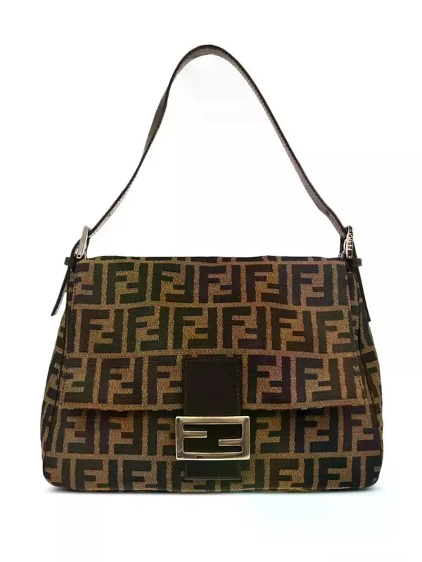 Fendi 2001 Zucca Canvas Handbag - Brown