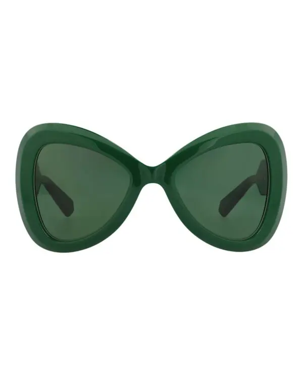 Valentino Garavani Acetate Cat Eye Frame Sunglasses - Green Green Green (vls/138c/53)