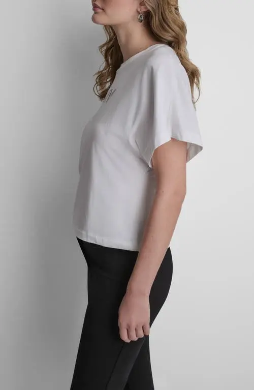 Dkny Art Deco Logo Graphic T-shirt - White