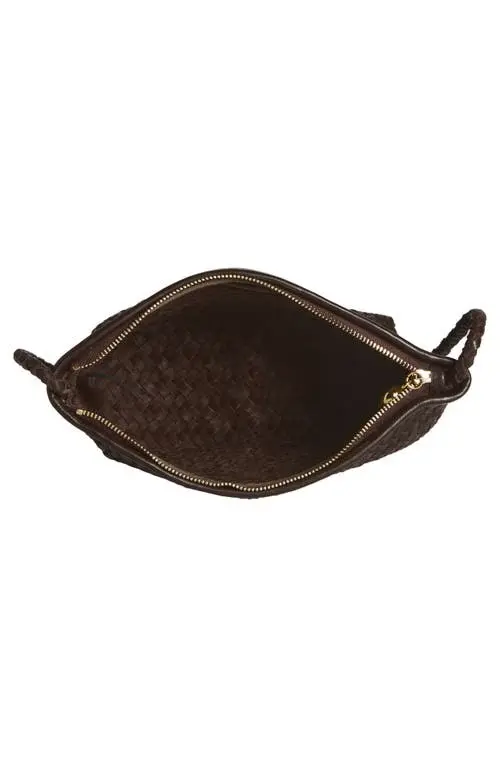 Madewell Signature Woven Leather Crossbody Bag - Coffee Bean