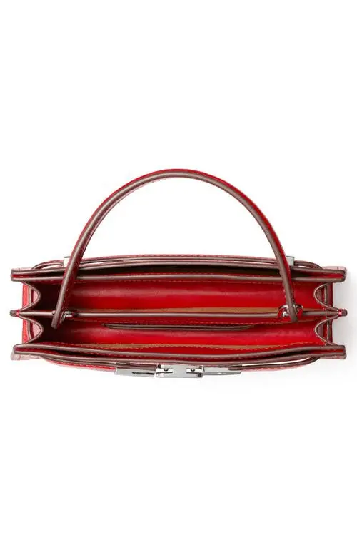 Tory Burch Mini Lee Radziwill Croc-embossed Satchel