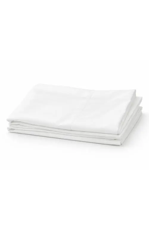 POM POM AT HOME Set Of 2 Cotton Percale Pillowcases - White