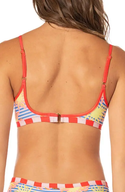 MAAJI Awake In Light Lane Reversible Bikini Top - Open Blue
