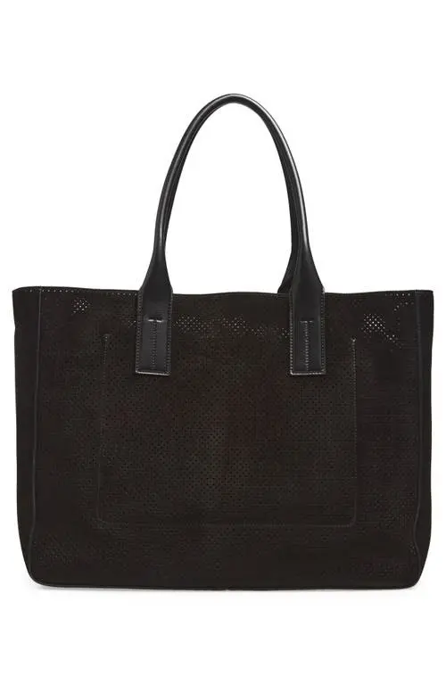 TOM FORD Perforated Suede Tote
