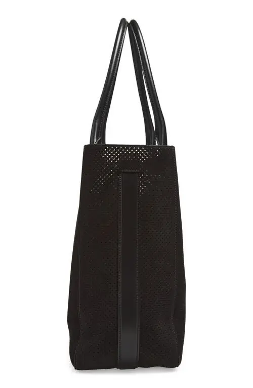 TOM FORD Perforated Suede Tote