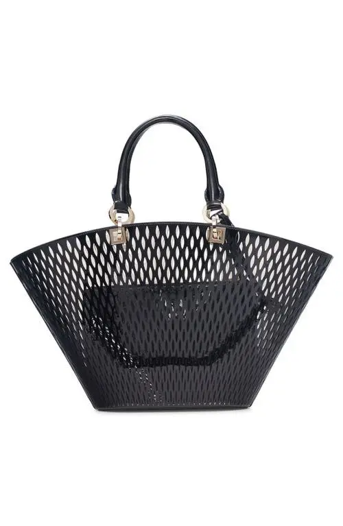 TOM FORD Medium Cutout Patent Leather Panier Tote