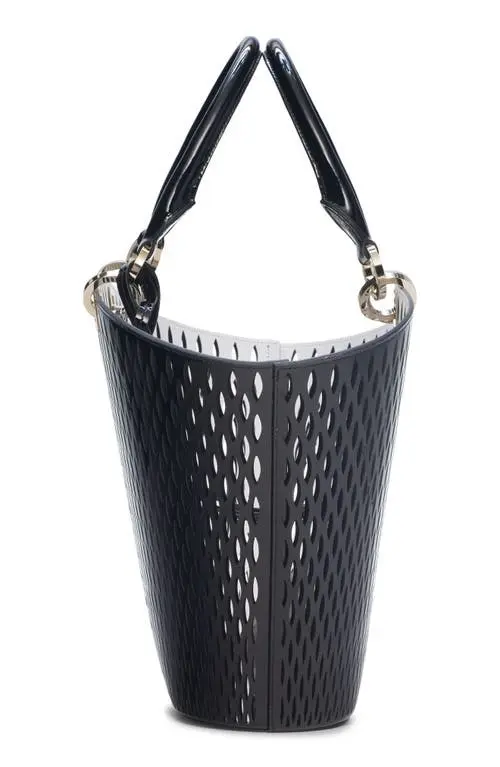 TOM FORD Medium Cutout Patent Leather Panier Tote