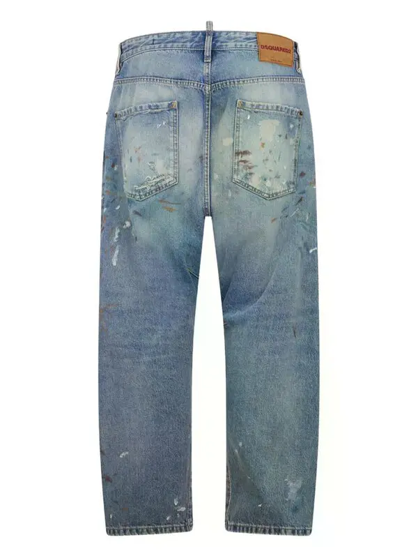 Dsquared2 Kawaii Fit Jeans With Patchwork And Distressed Details