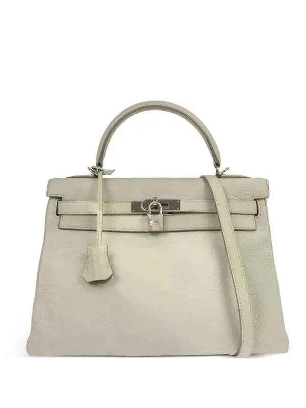 Hermès 2004 Leather Handbag - Grey