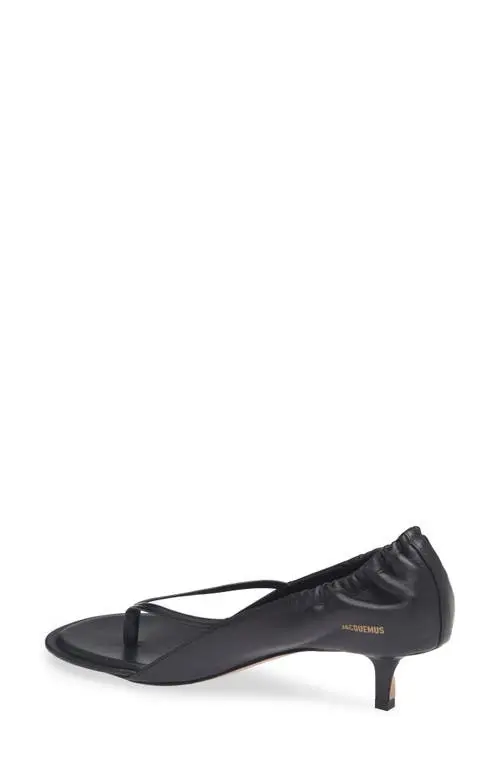 Jacquemus Les Sandales Kitten Heel Sandal - Black