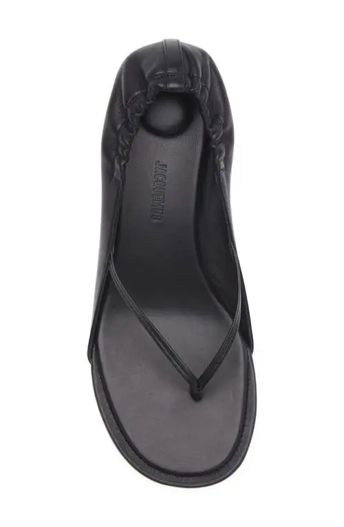 Jacquemus Les Sandales Kitten Heel Sandal - Black