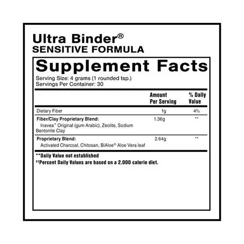 QUICKSILVER SCIENTIFIC Ultra Binder Sensitive Formula Gentle Gut Detox Powder