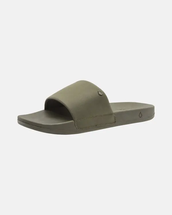 Volcom Volcation Slides - Olive