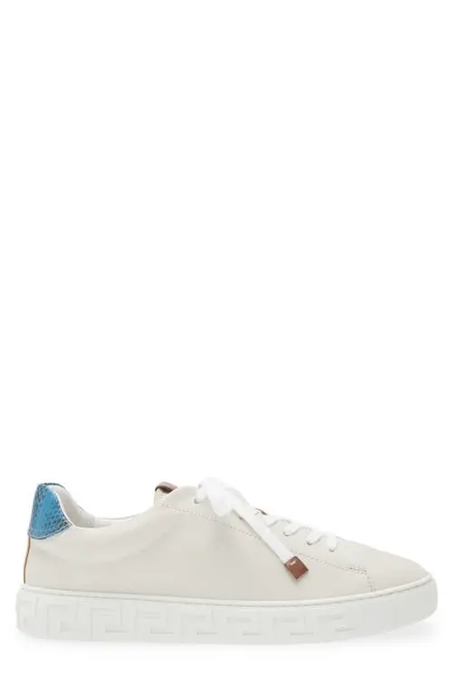 Versace Greca Low Top Sneakers - White Blue Rovere
