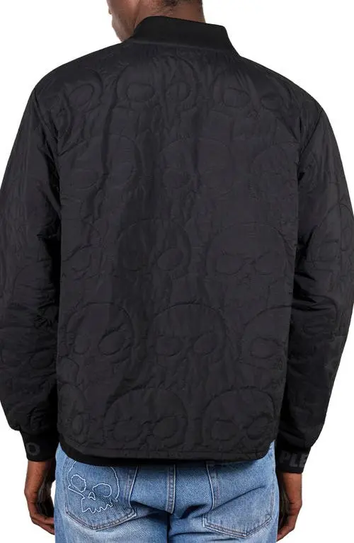 PLEASURES X Zero Skateboards Thomas Quilted Bomber Jacket