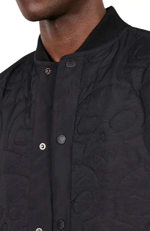 PLEASURES X Zero Skateboards Thomas Quilted Bomber Jacket