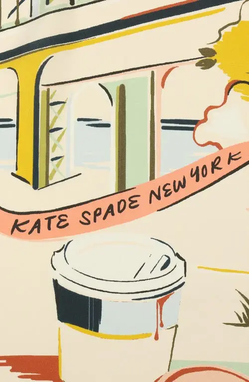 Kate Spade New York Downtown Day Trip Square Silk Scarf