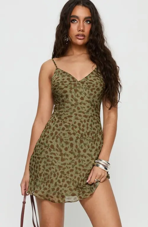 Princess Polly Ailyn Leopard Print Mini Dress