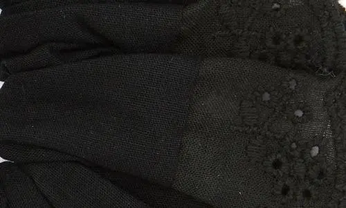 Tasha Oversized Eyelet Scrunchie - Black