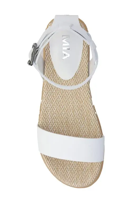 Mia Platform Sandal - White
