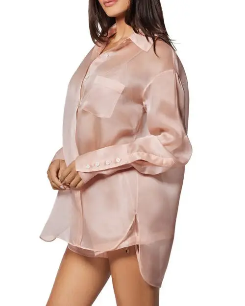 Kiki De Montparnasse Organza Long Sleeve Shirt - Buff