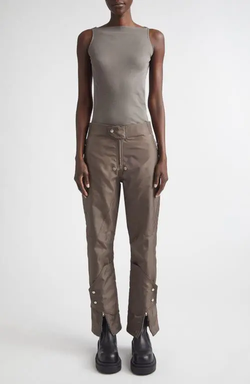 Rick Owens Raw Edge Cotton Tank - Dust