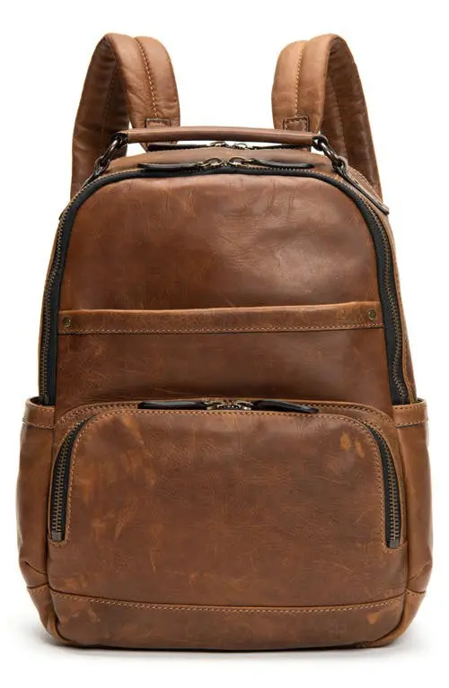 THE FRYE COMPANY Logan Leather Backpack - Dark Brown