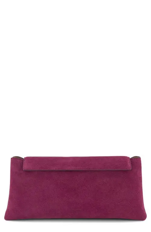 REE PROJECTS Elieze Suede Clutch - Cardinal