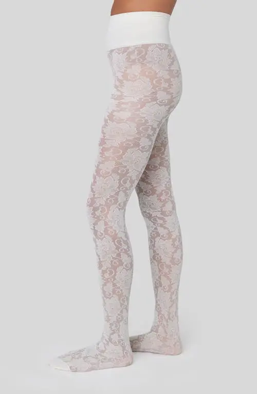 Swedish Stockings Lily Lace Tights - Ivory
