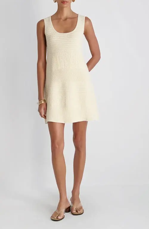 French Connection Mozart Mixed Stitch Sleeveless Mini Dress