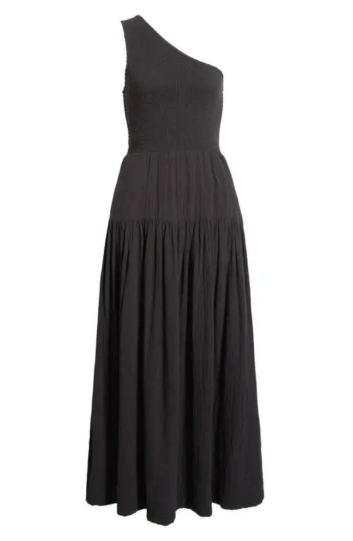 Elan Smocked Tiered Maxi Dress
