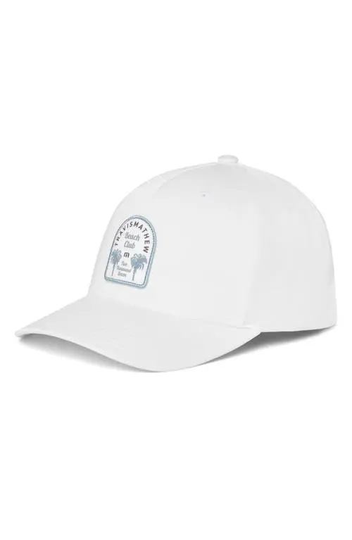 Travis Mathew Club Member Baseball Cap - White