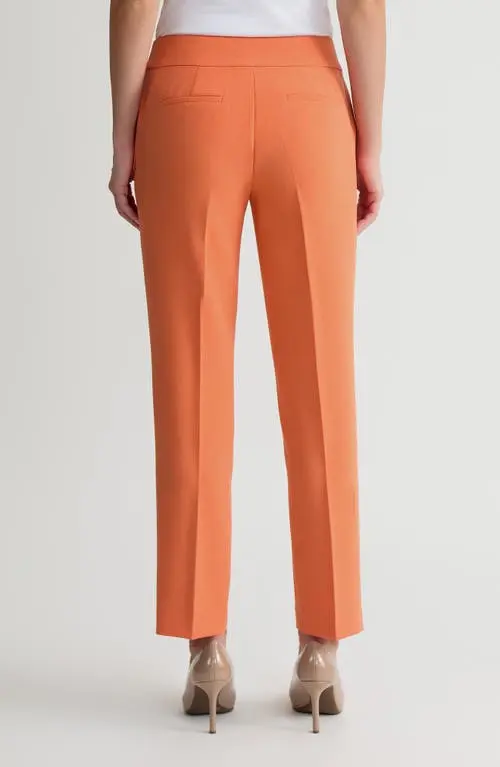 KASPER Ava Straight Leg Pants - Mandarin