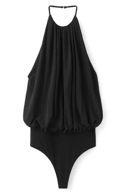 Mango Balloon Effect Halter Bodysuit
