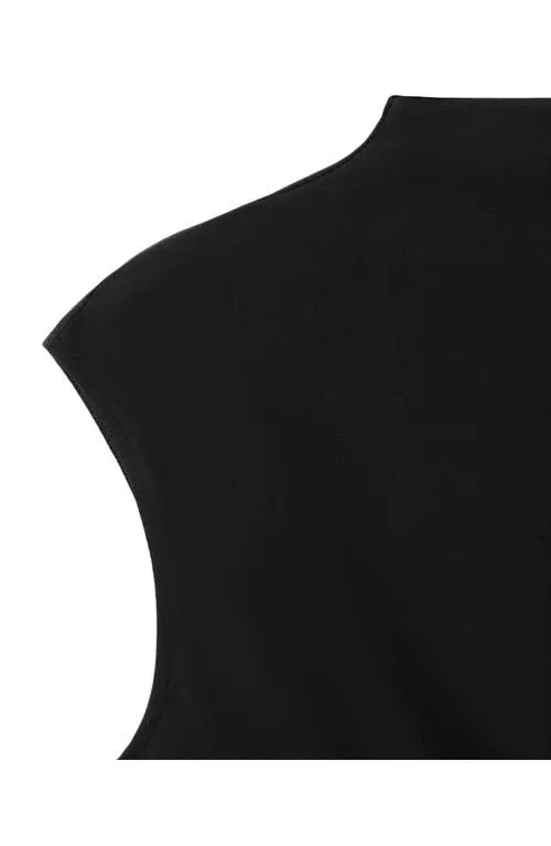 Mango Shirred Faux Wrap Top