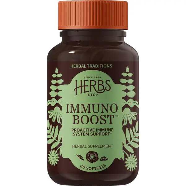 HERBS ETC. Immunoboost Herbal Immune Support Softgels - No Color