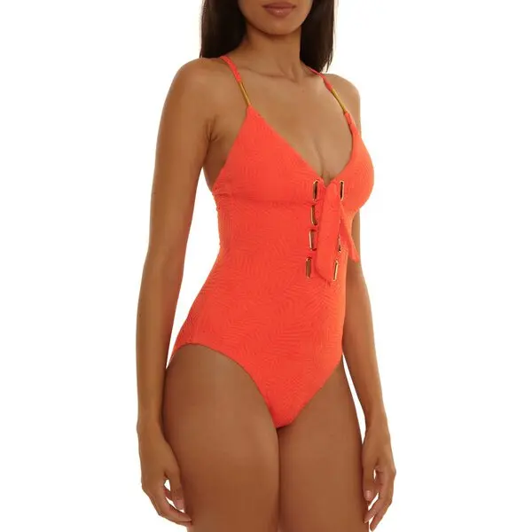 Trina Turk Golden Oasis One-piece Swimsuit - Heat