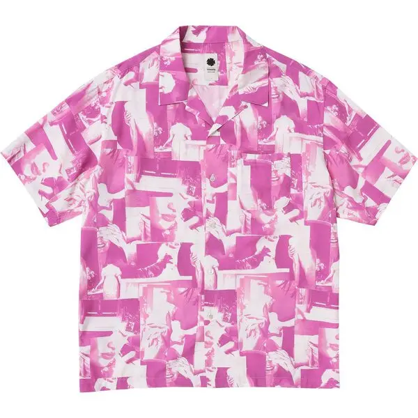 VOWELS Printed Still Shirt - Rose