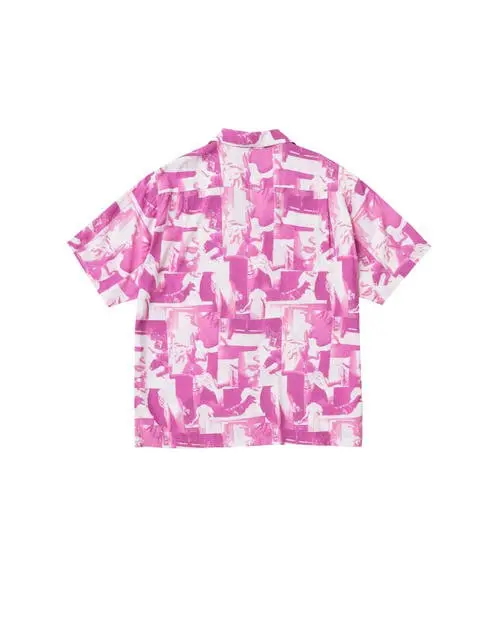 VOWELS Printed Still Shirt - Rose