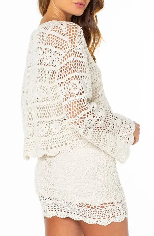 Roxy Cotton Blend Sweater - Cloud Dancer