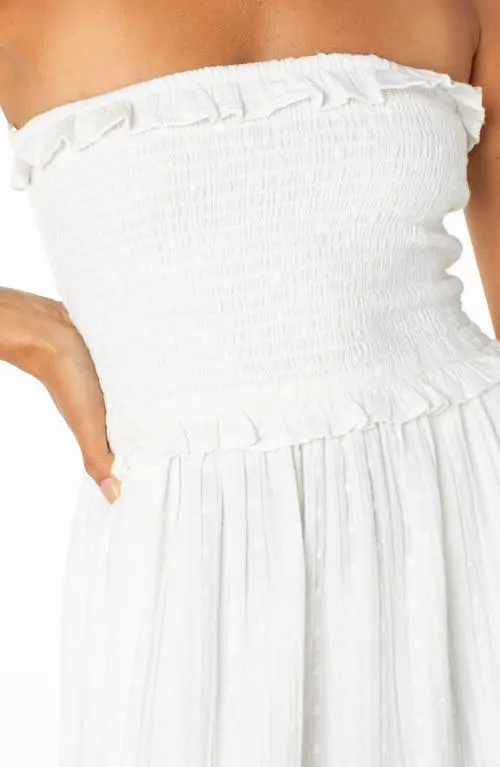 Roxy Avalon Strapless Midi Dress - Cloud Dancer