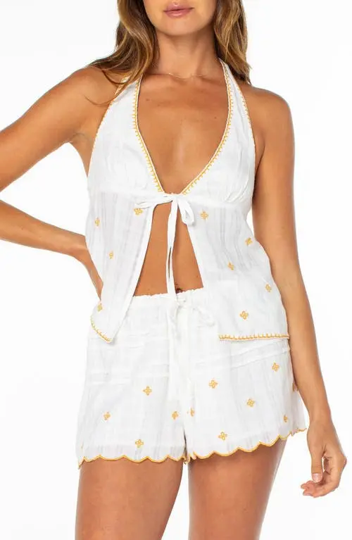 Roxy Fairweather Halter Top - Cloud Dancer