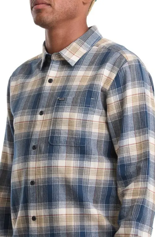 Volcom Caden Plaid Button-up Shirt - Dirty White