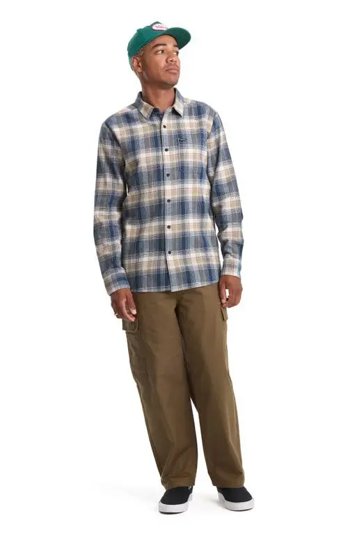 Volcom Caden Plaid Button-up Shirt - Dirty White