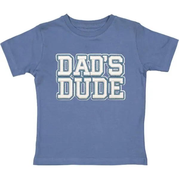 SWEET WINK Dad's Dude Patch Short Sleeve T-shirt - Indigo