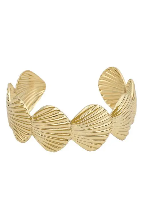 PANACEA Shell Cuff Bracelet - Gold